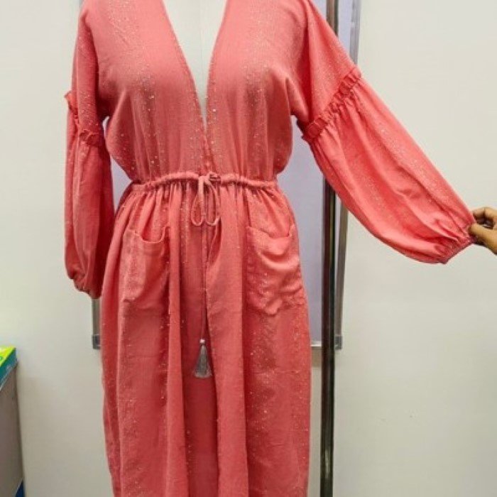 The Classy Gathered Pockets Kimono